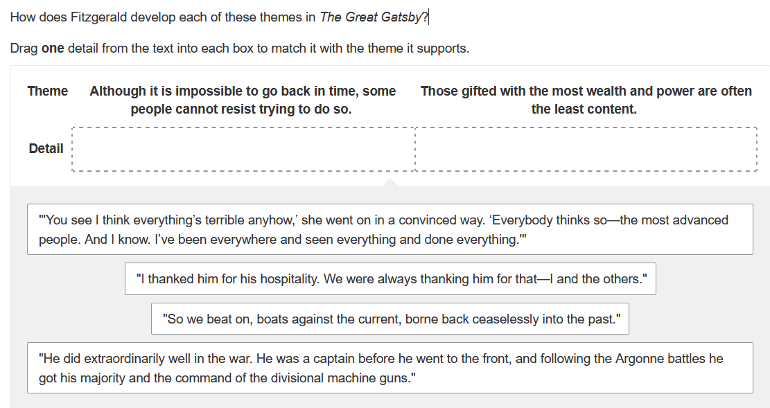 Solved Read the paragraphs from Chapter 1 of The Great | Chegg.com