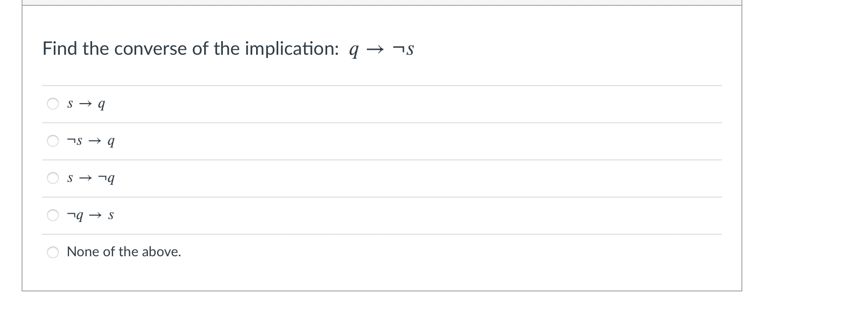 Solved Find the converse of the implication: 9 → 75 Sa a 75 | Chegg.com