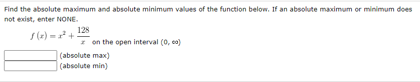 Solved Find the absolute maximum and absolute minimum values | Chegg.com