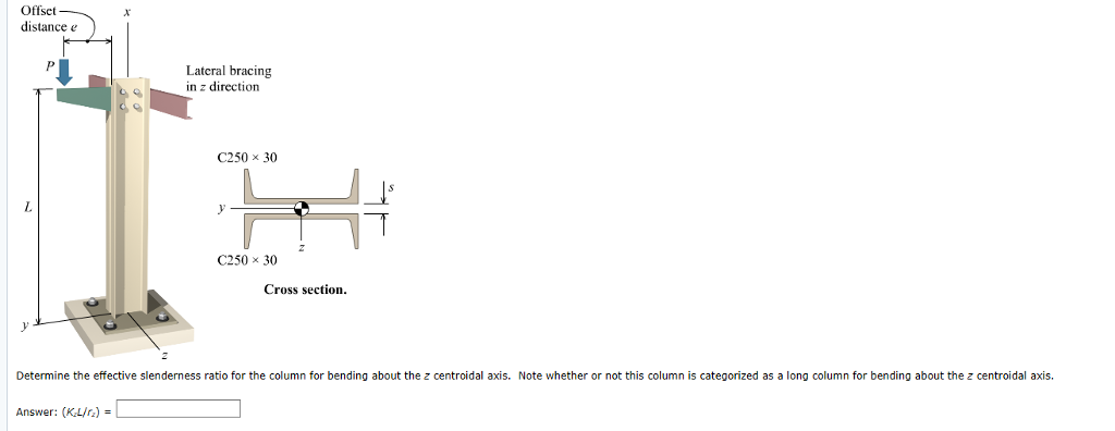 Solved Part 1 The column shown is fabricated from two C25 | Chegg.com