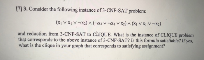 Solved 17] 3. Consider the following instance of 3-CNF-SAT | Chegg.com