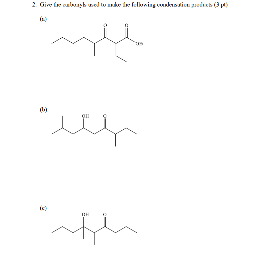 Solved 1. Fill in the boxes below with the correct reagent, | Chegg.com