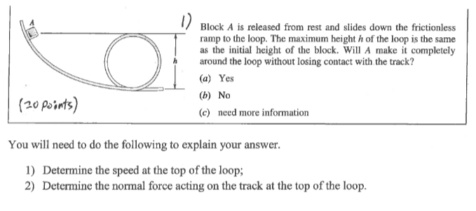 Solved 1) O Block A is released from rest and slides down | Chegg.com Solved 1) O Block A is released from rest and slides down | Chegg.com