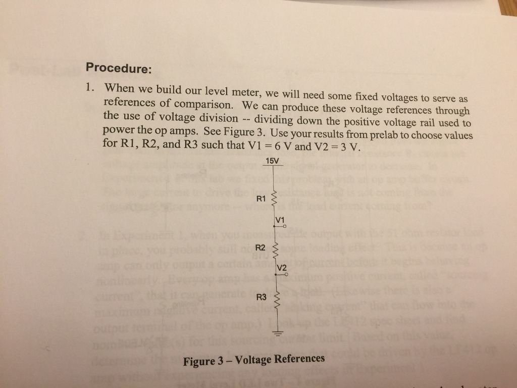 Solved 3. In Figure 2, first determine the values of R1, R2 | Chegg.com