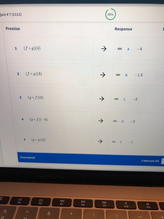 Solved Q6 Composition of Functions Use the graphs of f and g | Chegg.com