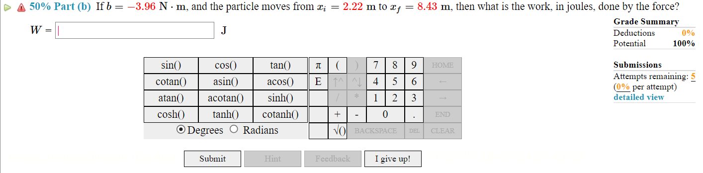 Solved (11\%) Problem 6: A particle moves in a straight | Chegg.com