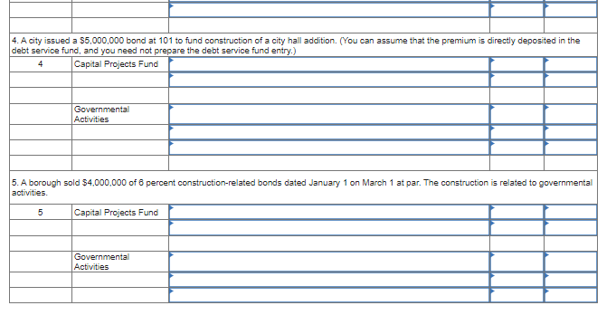 Solved Prepare journal entries for capital projects fund and | Chegg.com