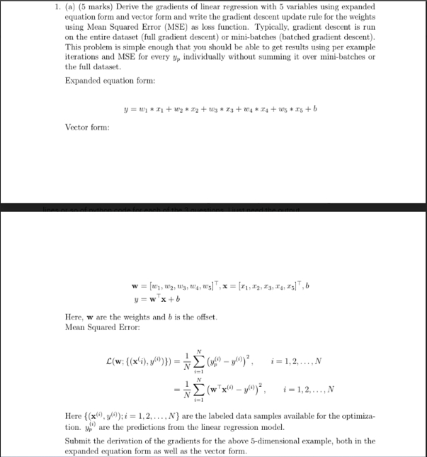 Solved Please derive the derivation 1. (a) (5 ﻿marks) | Chegg.com
