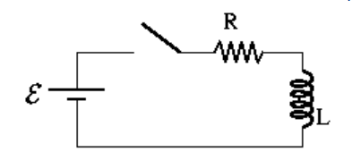 Solved An LR circuit is hooked up to a battery as shown in | Chegg.com