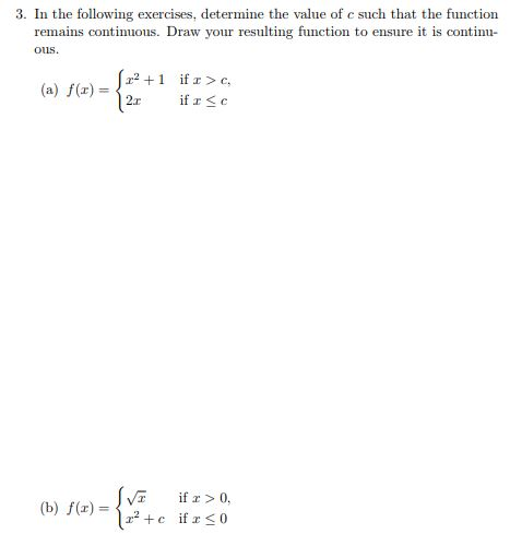 Solved 3. In the following exercises, determine the value of | Chegg.com