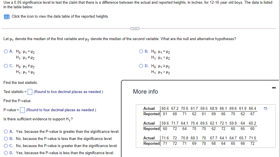 Solved Use a 0.05 significance level to test the claim that | Chegg.com
