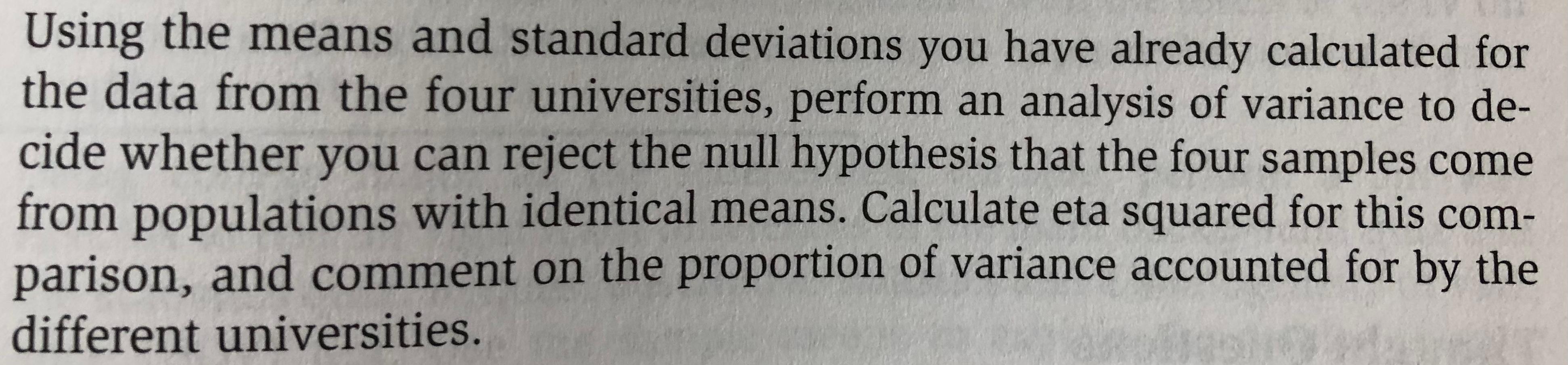 Using the means and standard deviations you have | Chegg.com