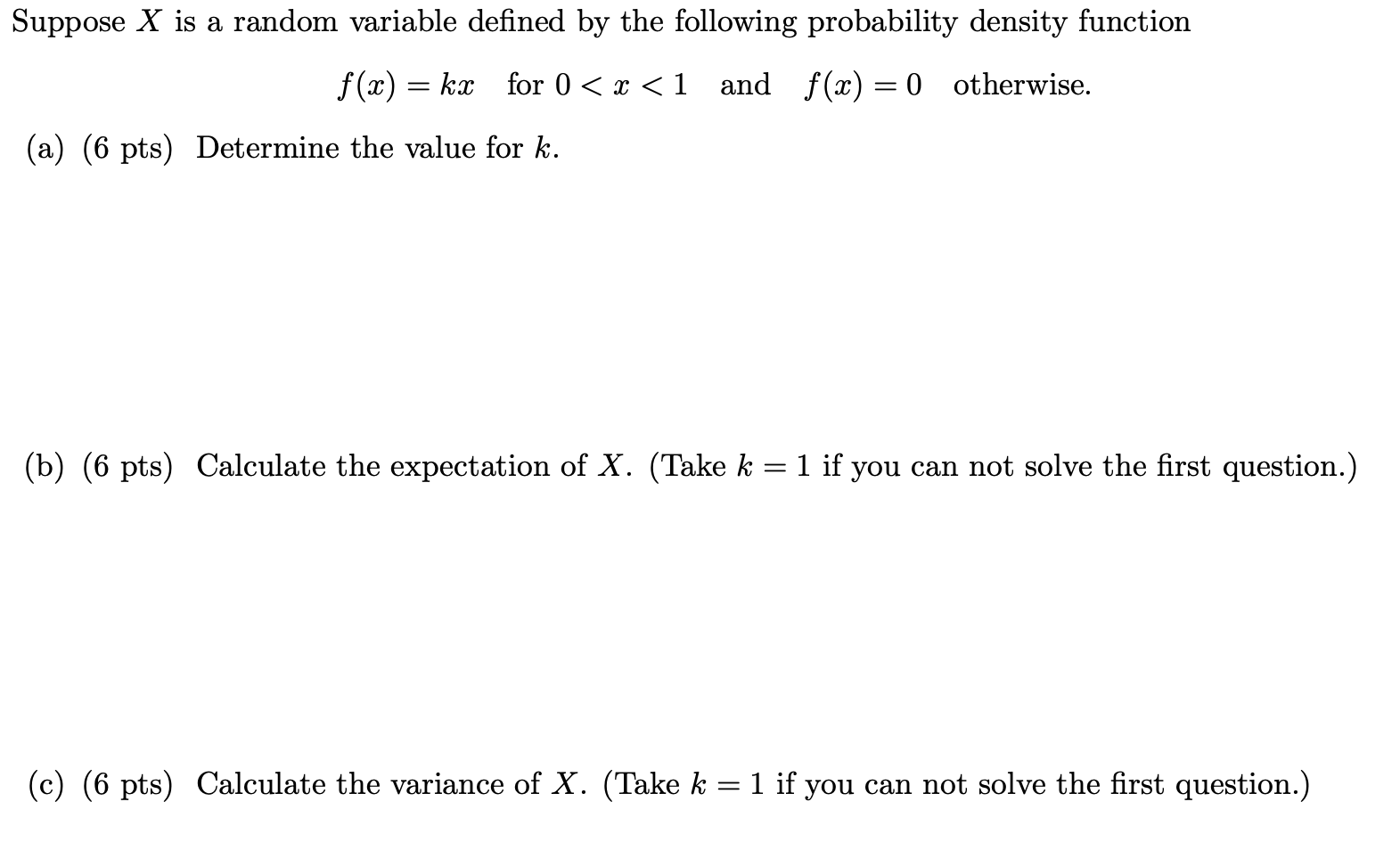 Solved Suppose X is a random variable defined by the | Chegg.com