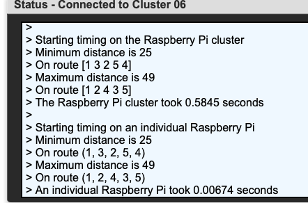 Solved Use the cluster to time how long it takes to solve | Chegg.com