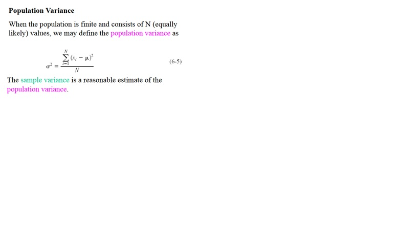 Solved Population Variance When the population is finite and | Chegg.com