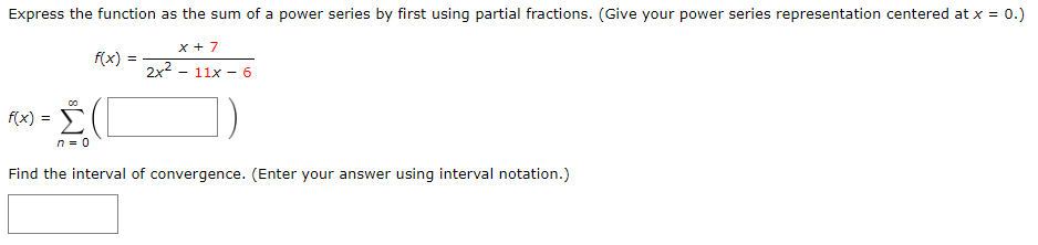 Solved Express the function as the sum of a power series by | Chegg.com
