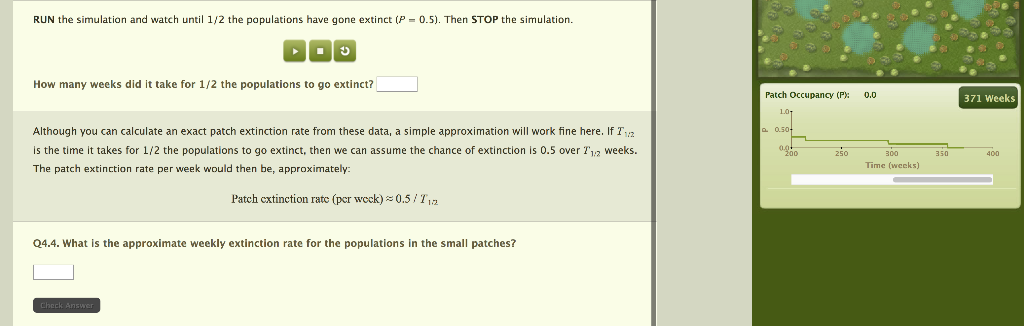Solved RUN the simulation and watch until 1/2 the | Chegg.com