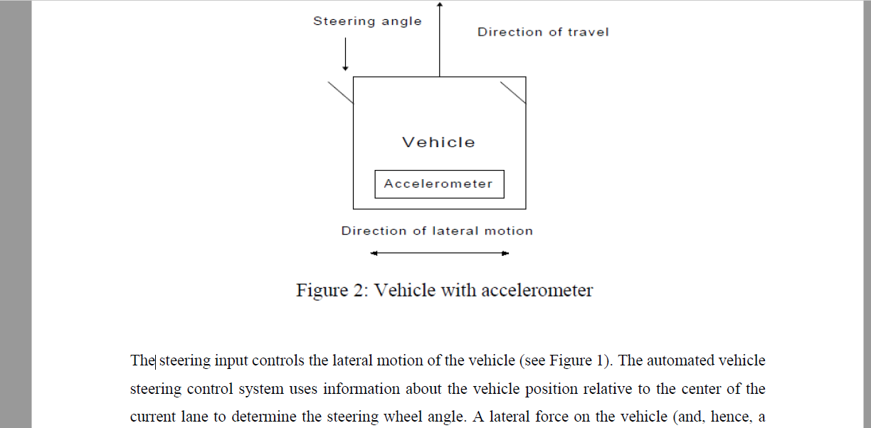 Solved Question: Automated steering control problem One of | Chegg.com