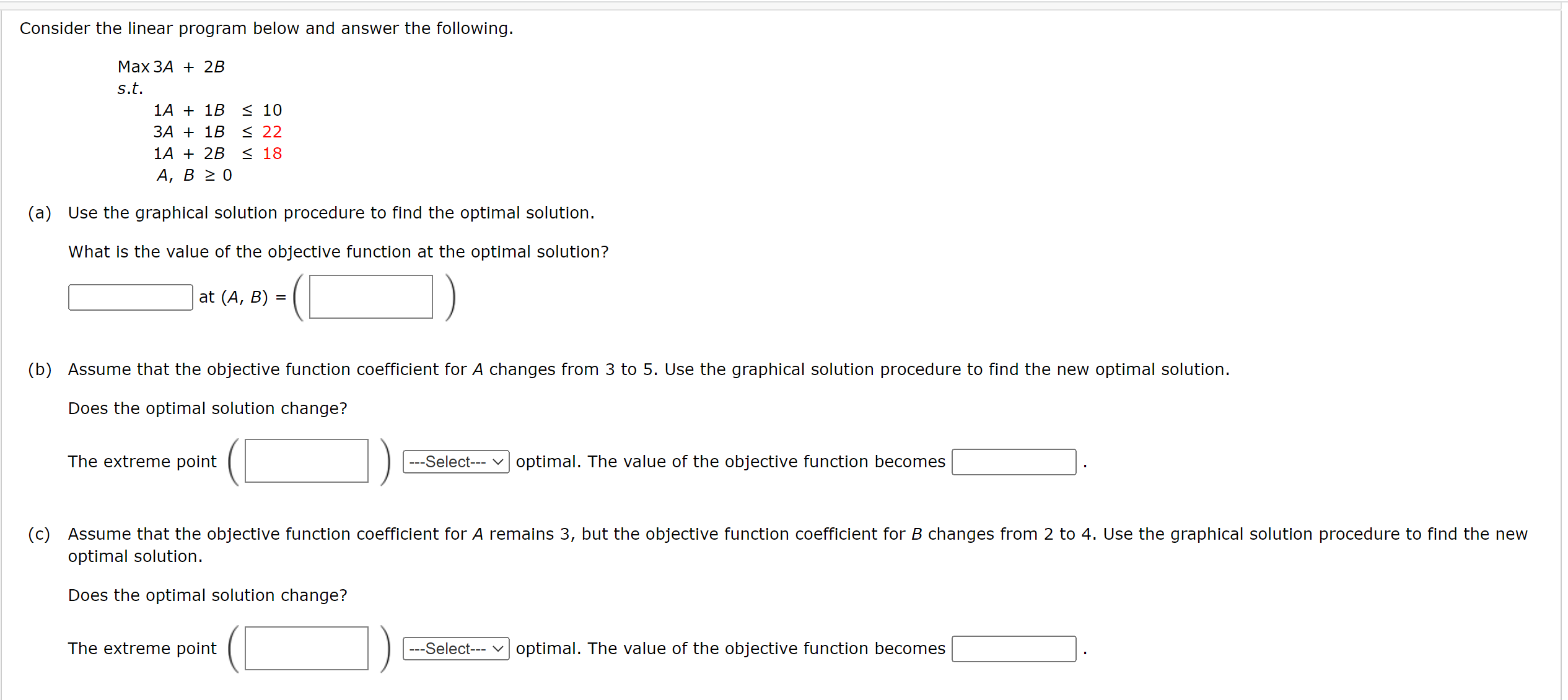 Consider the linear program below and answer the | Chegg.com