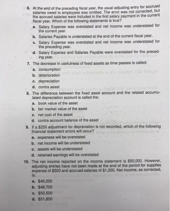 Solved MULTIPLE CHOICE Instructions: Circle the best answer | Chegg.com