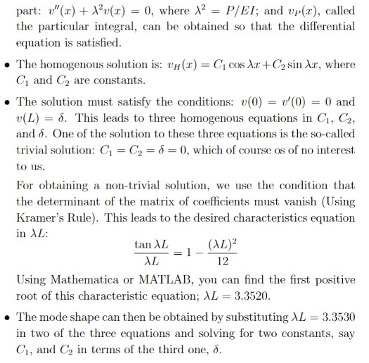 Solved 1. Figure 2 shows a cantilever beam restrained by a | Chegg.com
