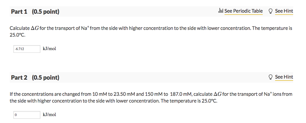 Solved Part 1 (0.5 point) Ihl See Periodic Table See Hint | Chegg.com