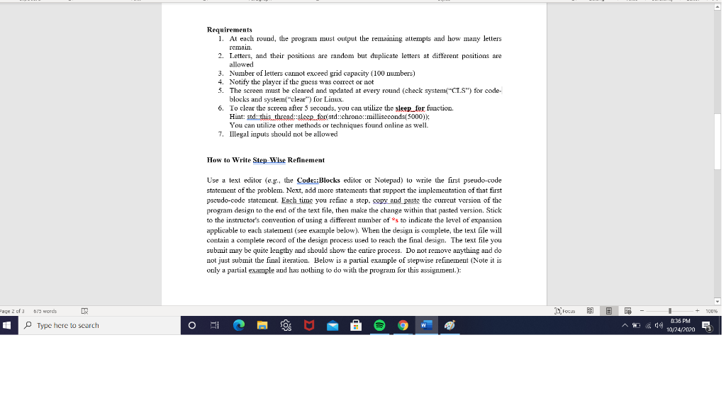 Background: Stepwise refinement is a low level design | Chegg.com