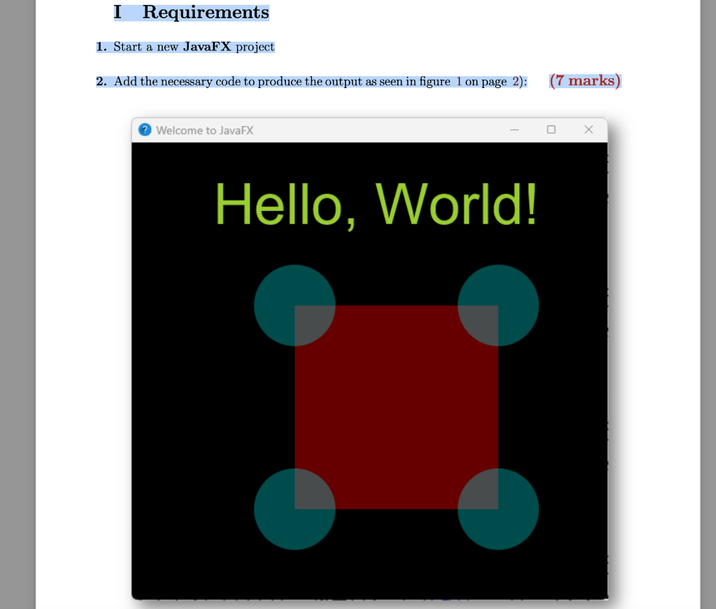 Solved Have to create in java 1.Start a | Chegg.com