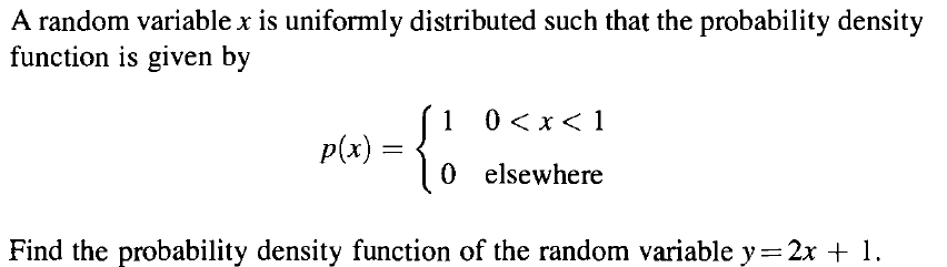 Solved A random variable x is uniformly distributed such | Chegg.com