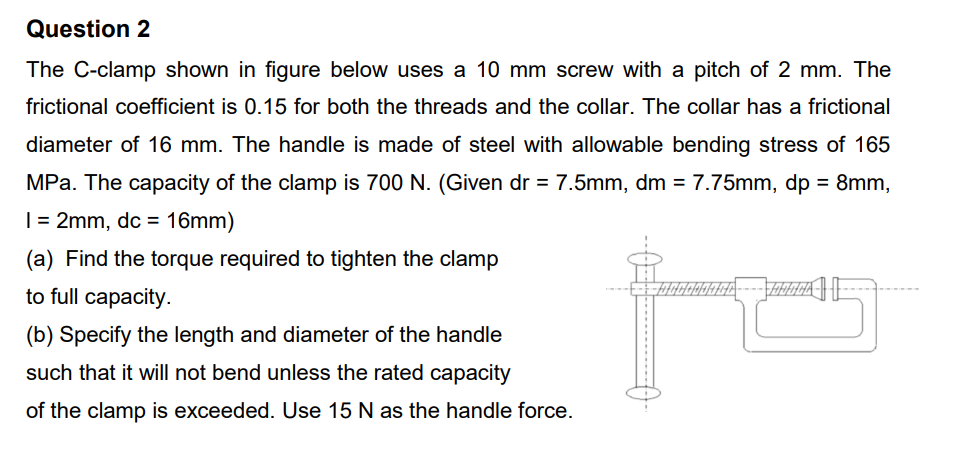 Solved Question 2 9Shigley’s Mechanical Engineering Design | Chegg.com