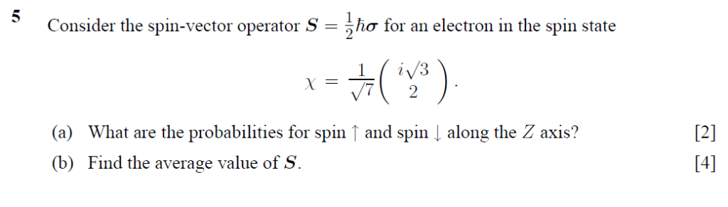 Solved Consider the spin-vector operator S ho for an | Chegg.com