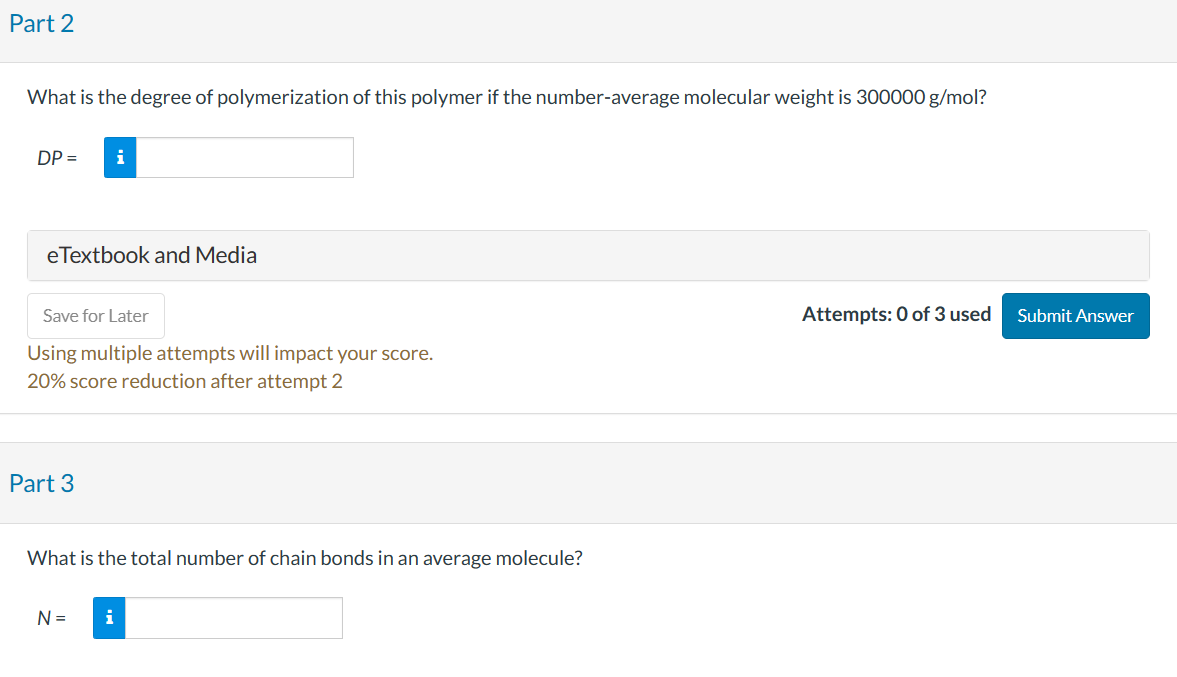 Solved For a linear polymer molecule, the total chain length | Chegg.com