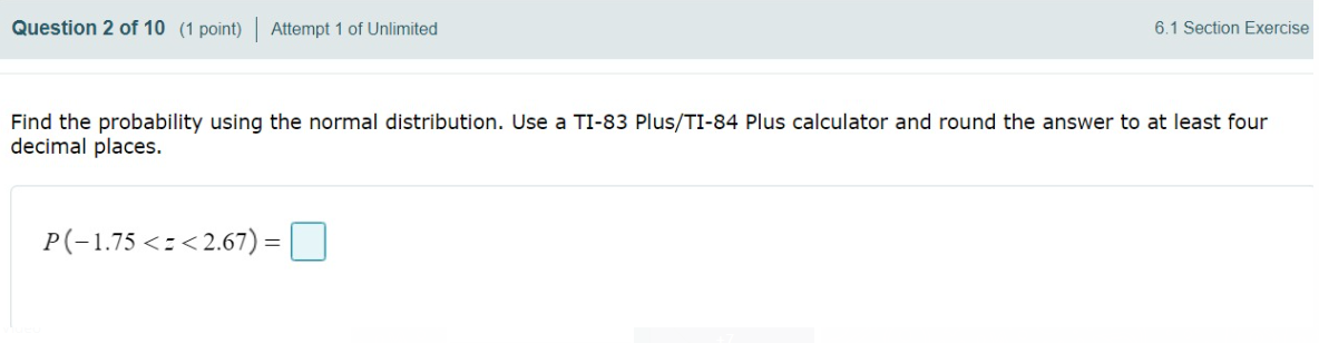 Solved Find the probability using the normal distribution. | Chegg.com