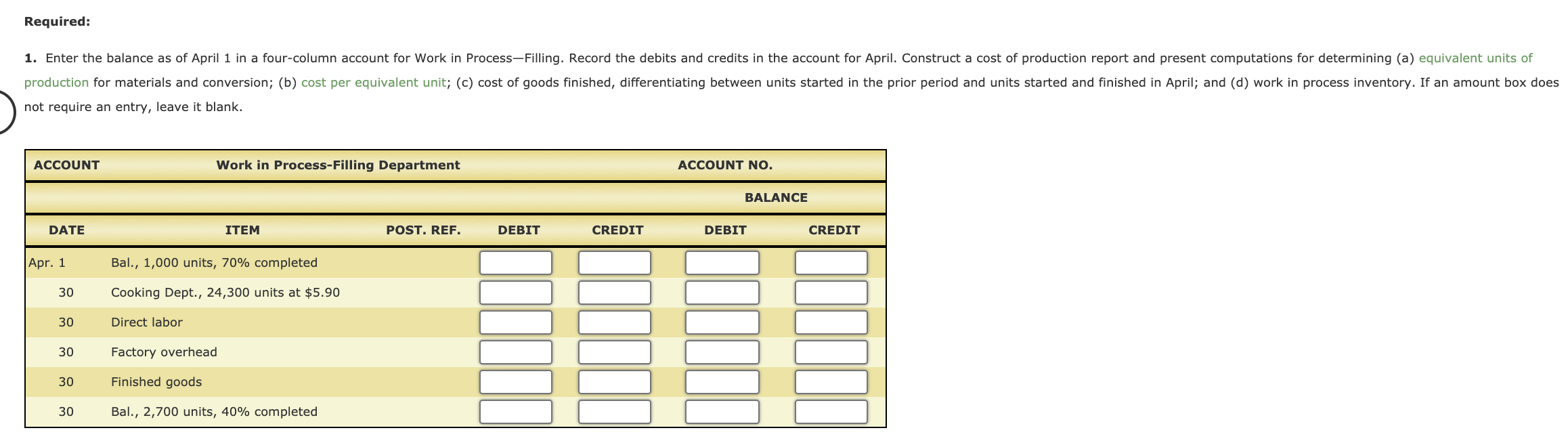 Solved Work in Process Account Data for Two Months; Cost of | Chegg.com