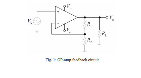 Solved Q1: What is the type of feedback used by the op-amp | Chegg.com