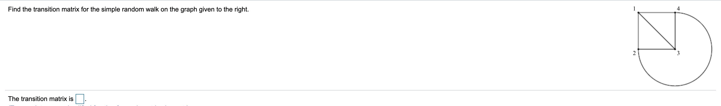 Solved Find the transition matrix for the simple random walk | Chegg.com