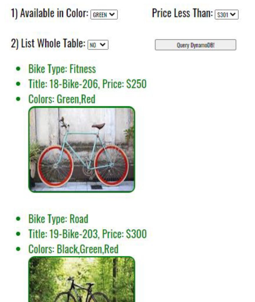 Solved Given a database of json data. Create a simple HTML | Chegg.com