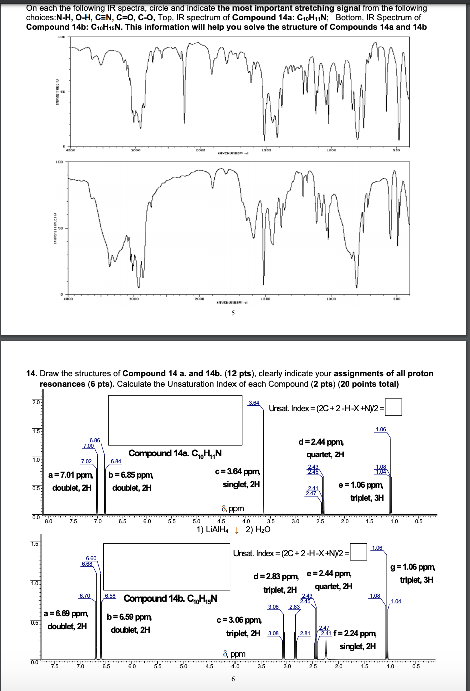 Solved On each the following IR spectra, circle and indicate | Chegg.com