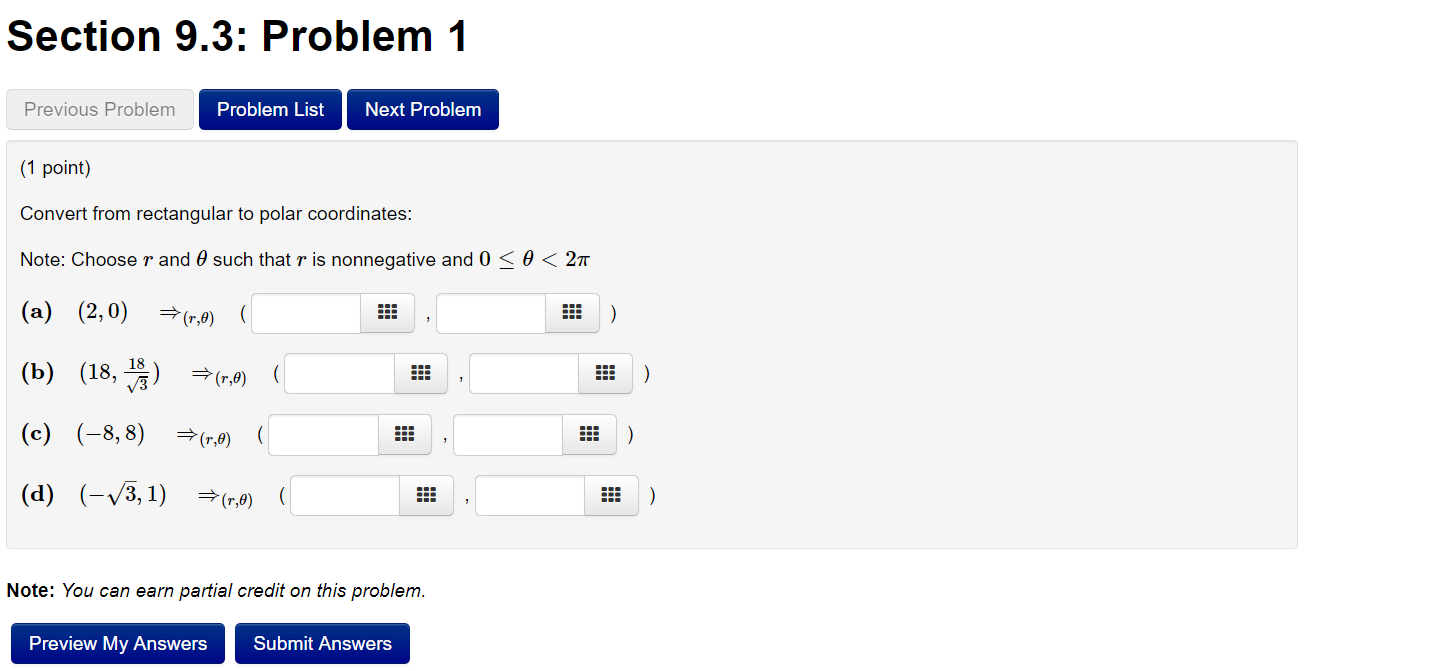 Solved Section 9.3: Problem 1 Previous Problem Problem List | Chegg.com