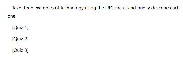 Solved Take three examples of technology using the LRC | Chegg.com