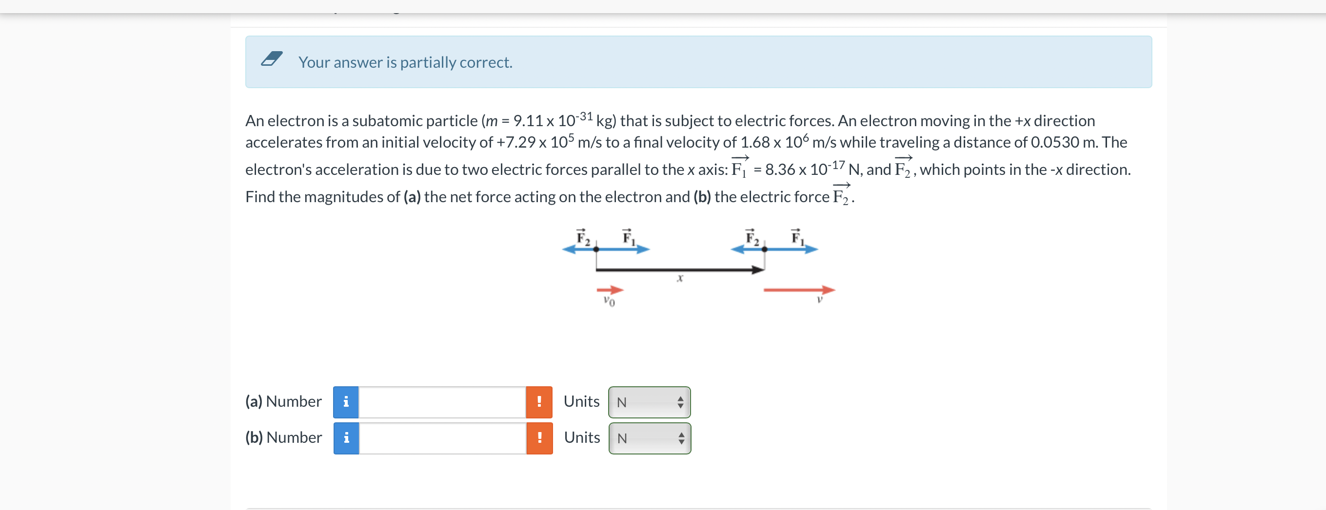 Solved An electron is a subatomic particle (m=9.11×10−31 kg) | Chegg.com