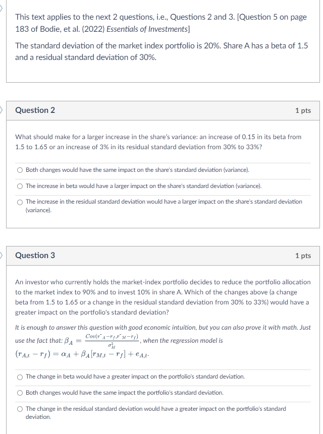 Solved Consider a single-index model. The alpha of a stock | Chegg.com
