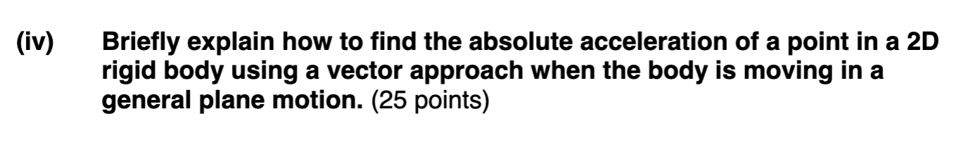 Solved (iv) Briefly explain how to find the absolute | Chegg.com