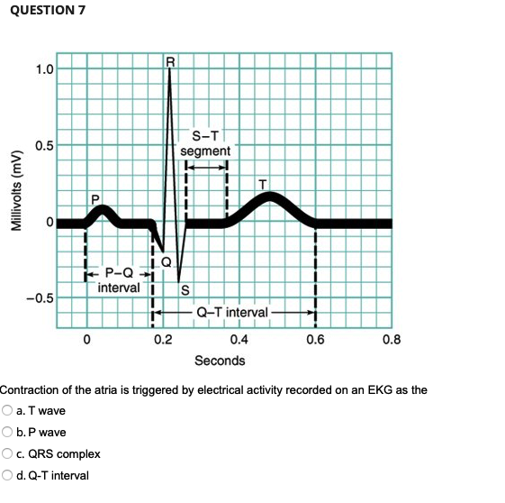 QUESTION 6 How do the heart's pacemaker cells affect | Chegg.com