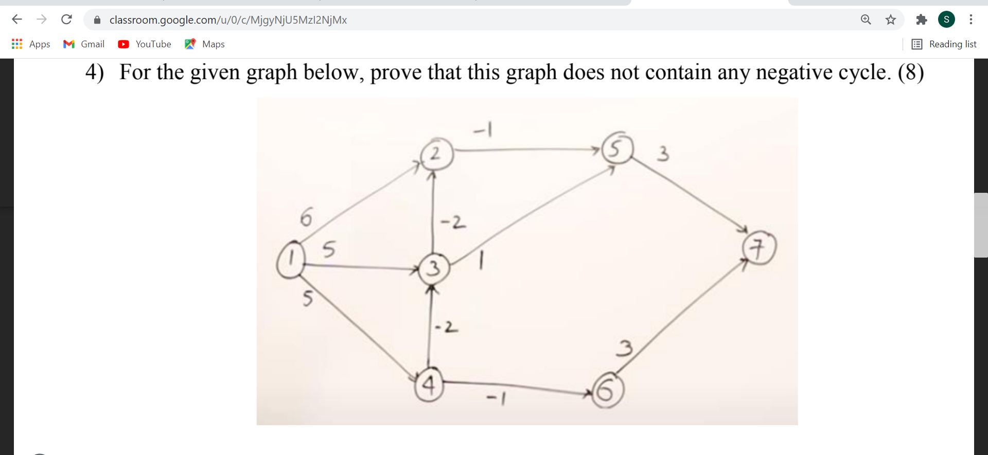 Solved f classroom.google.com/u/0/c/MjgyNjU5MzI2NjMx S !! | Chegg.com