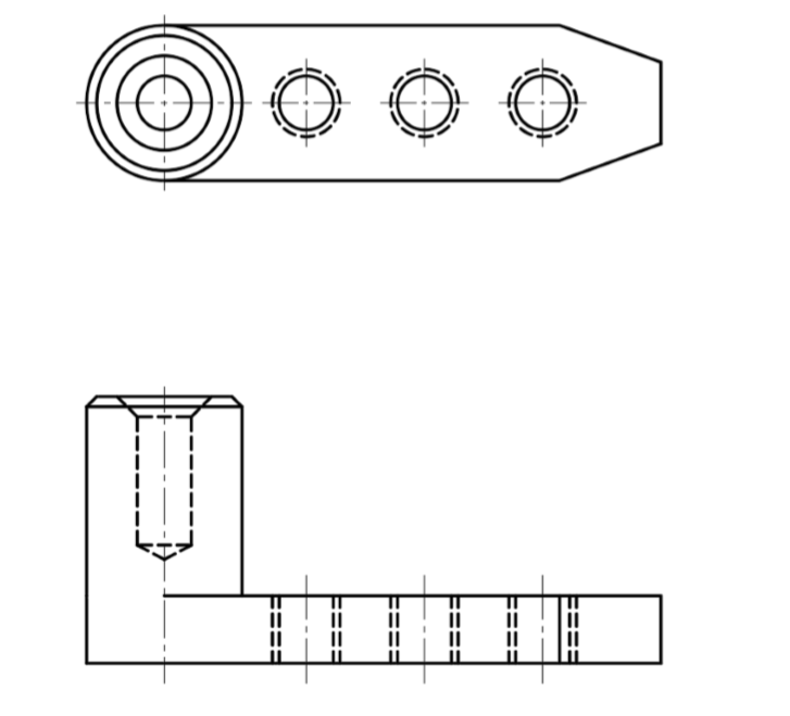 Add proper dimensions to this drawing using the ANSI | Chegg.com