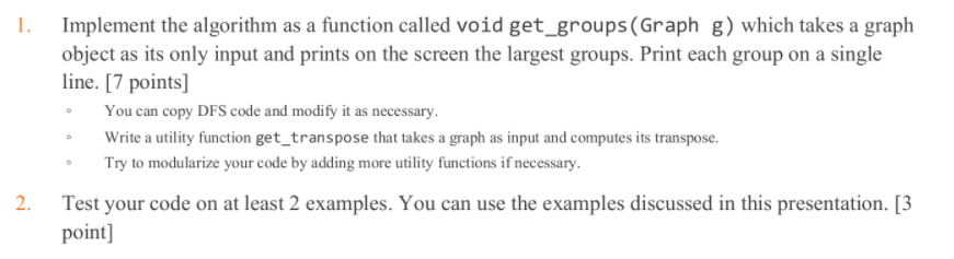 Solved 1. Implement the algorithm as a function called void | Chegg.com