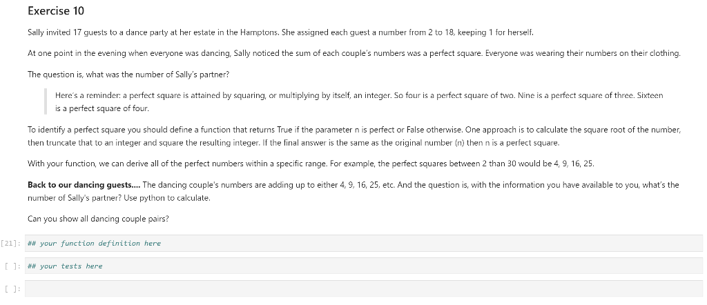 Solved Exercise 1 Define a python function named f that | Chegg.com