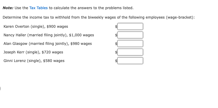 Solved 2021 Wage Bracket Method Tables for Manual Payroll | Chegg.com