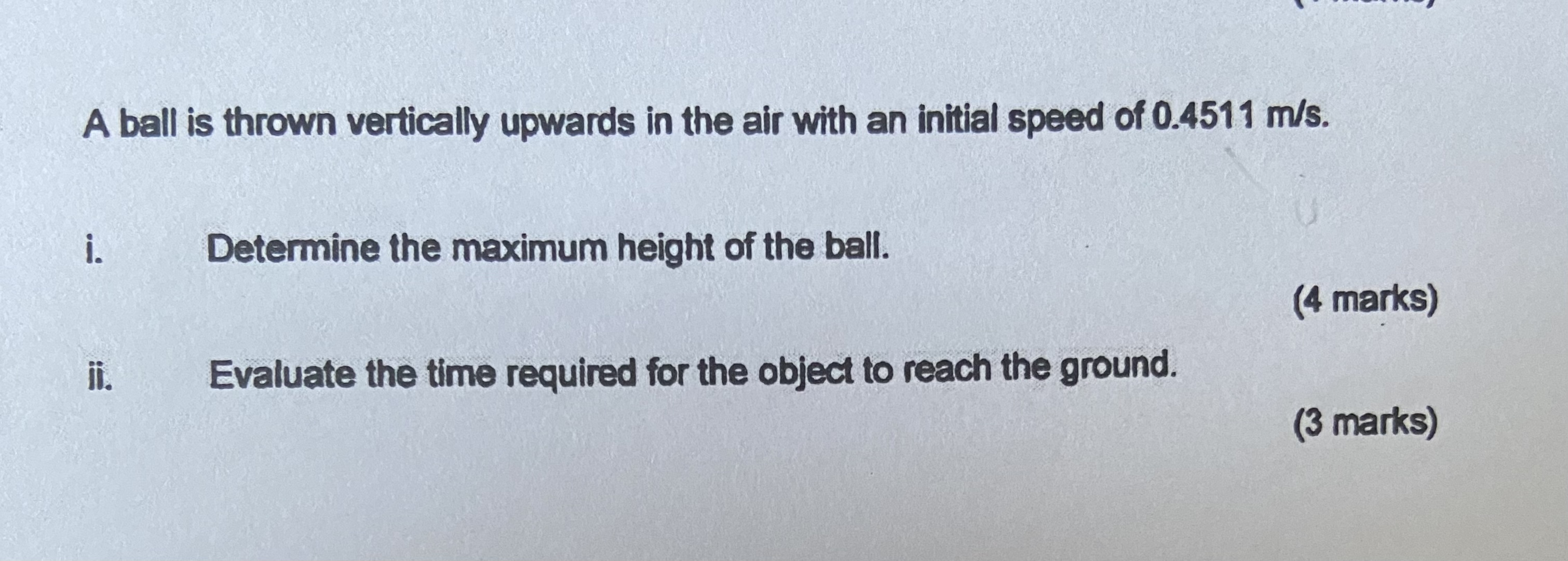 Solved A ball is thrown vertically upwards in the air with | Chegg.com